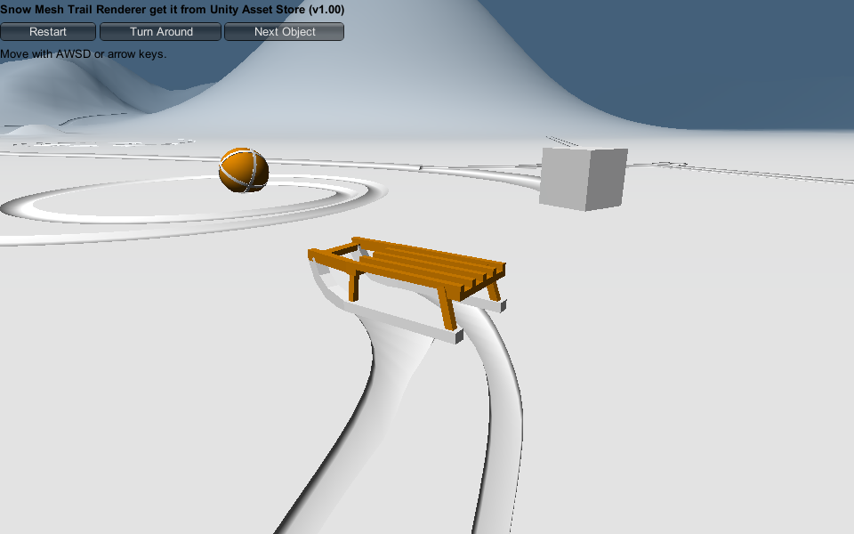 Snow Mesh Trail Renderer Feedbacksupport Unity Community